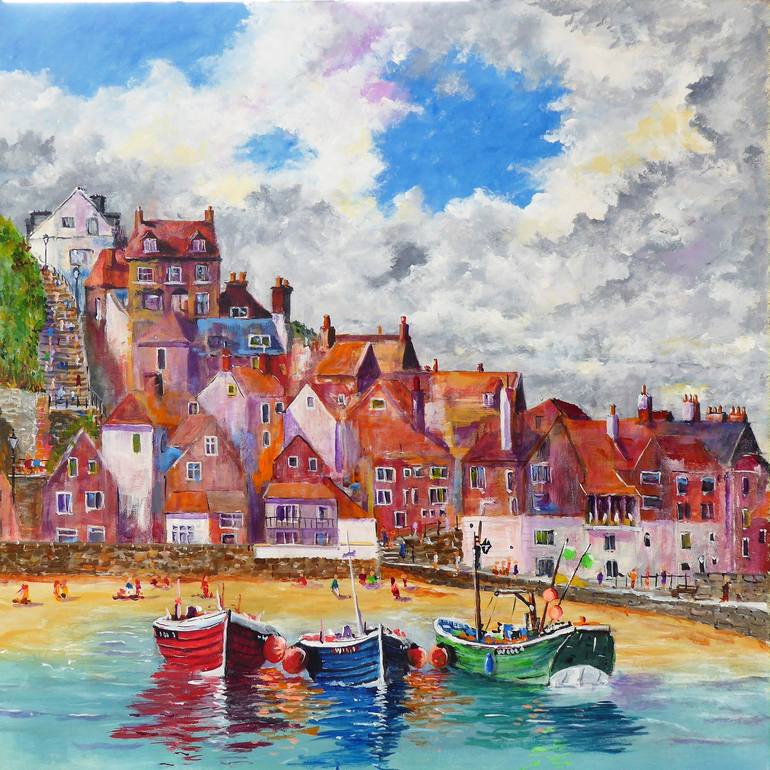 Whitby ref Sn 0375 Painting by Chris Sheldrake | Saatchi Art