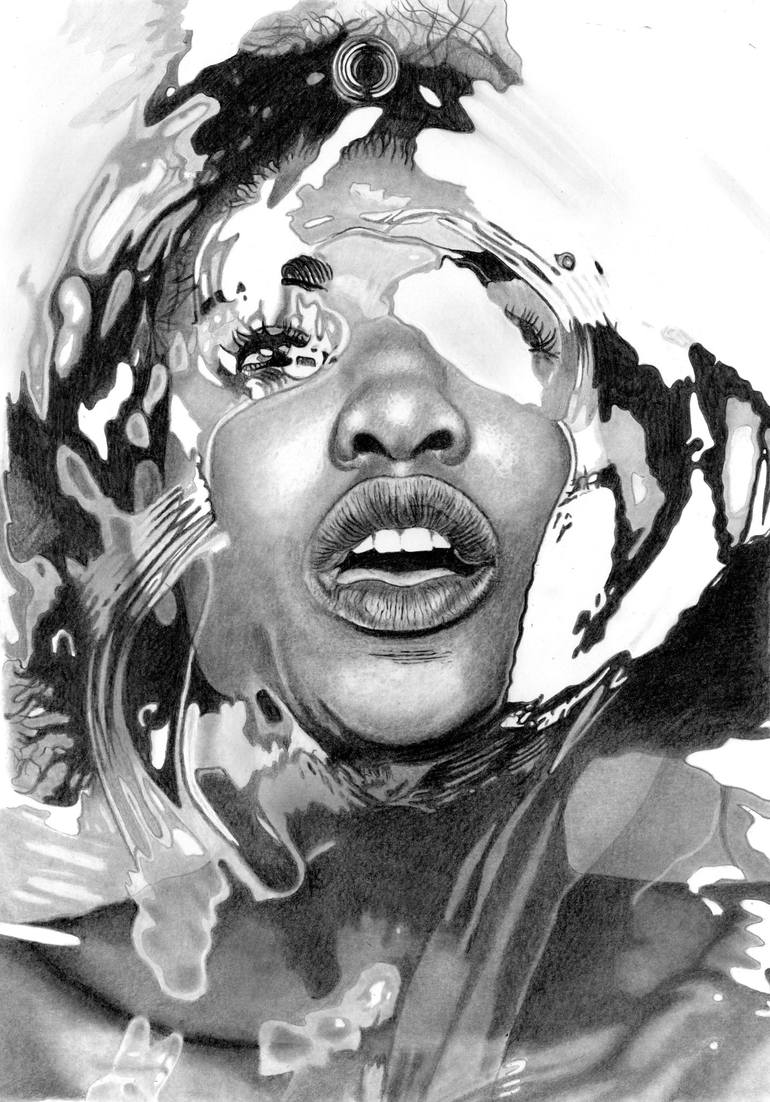 Submerged 2023 Drawing by Paul Stowe | Saatchi Art