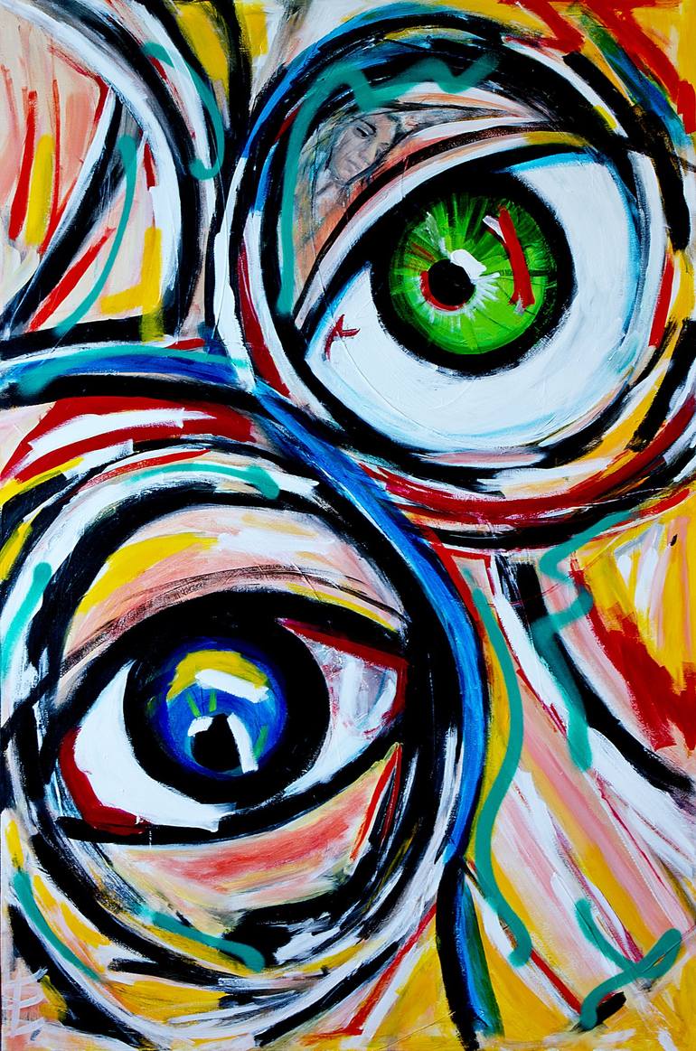 Eyes Without A Face Painting by Elise Quirion-Girard | Saatchi Art