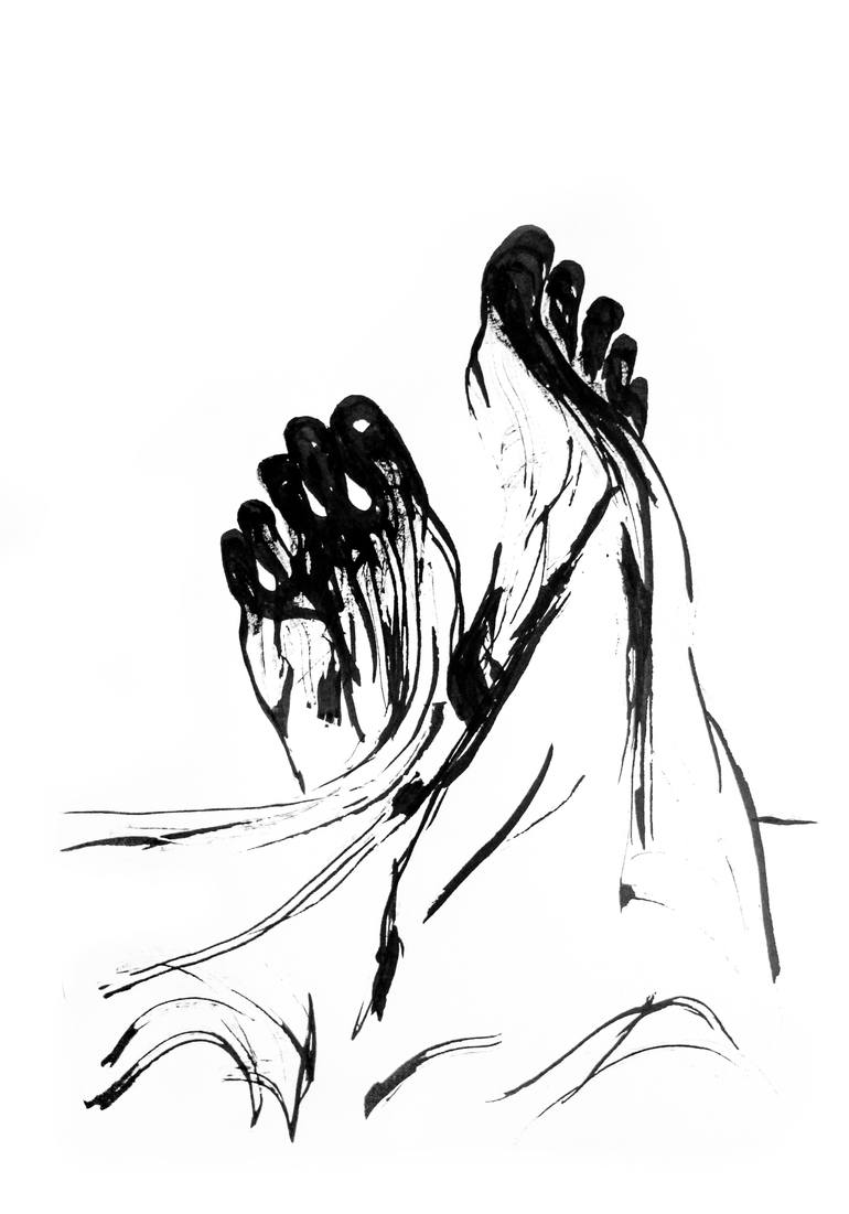 Feet Drawing by David Rabie | Saatchi Art