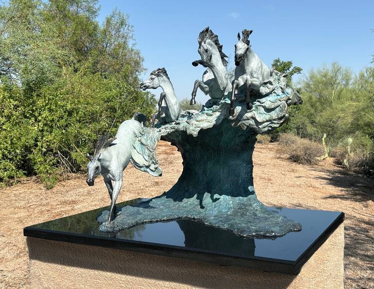 Horse Power equine bronze sculpture Sculpture by J Anne Butler ...