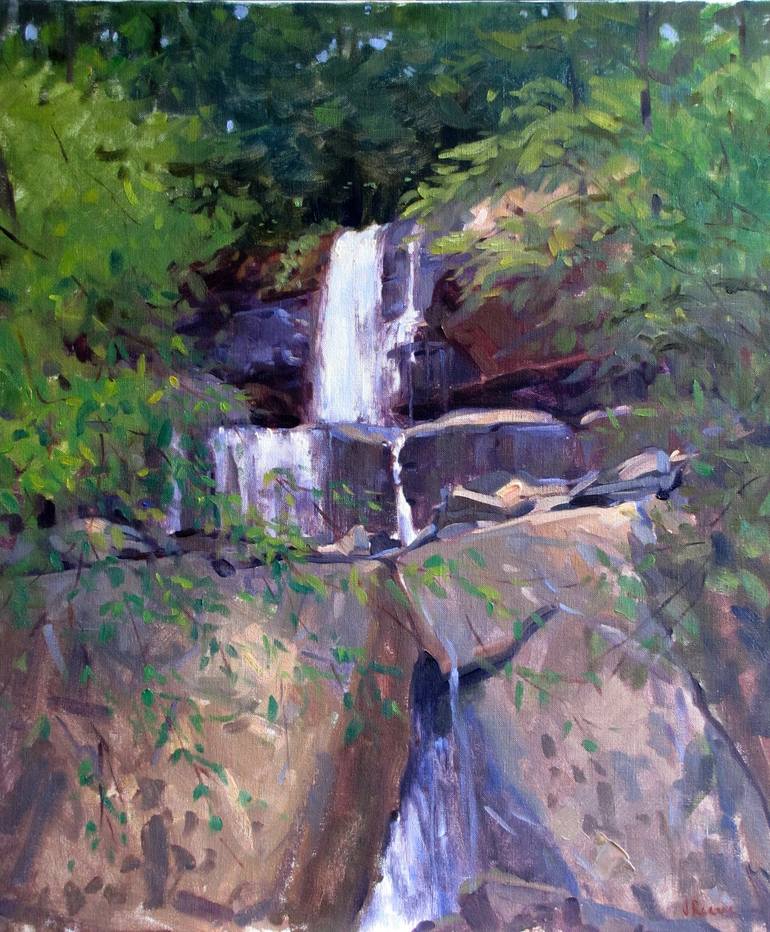 Ashley Falls, Summer Painting by Judith Reeve | Saatchi Art
