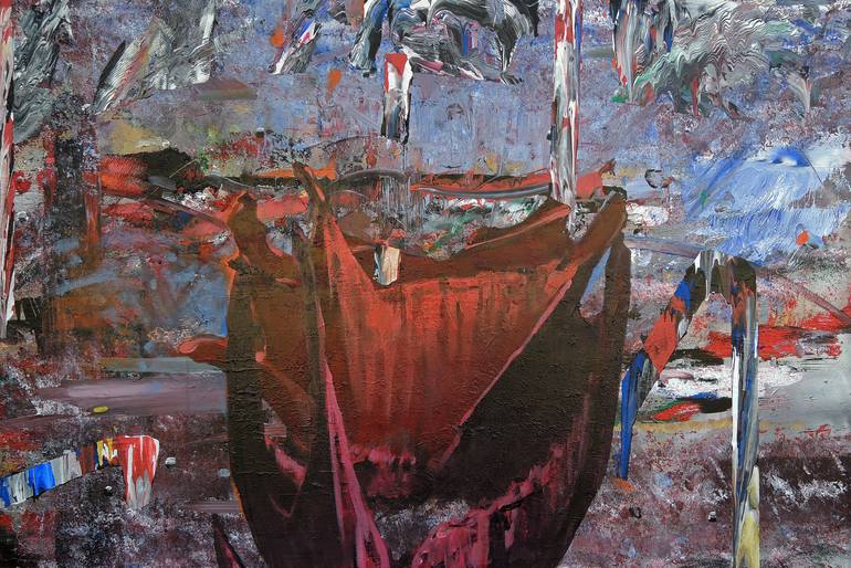 Couple - Mother and Father Painting by Edith Torony | Saatchi Art