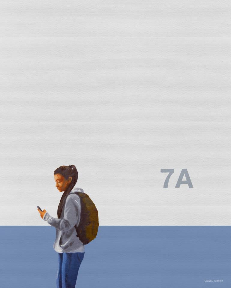 The message Painting by Daniel Gibert | Saatchi Art