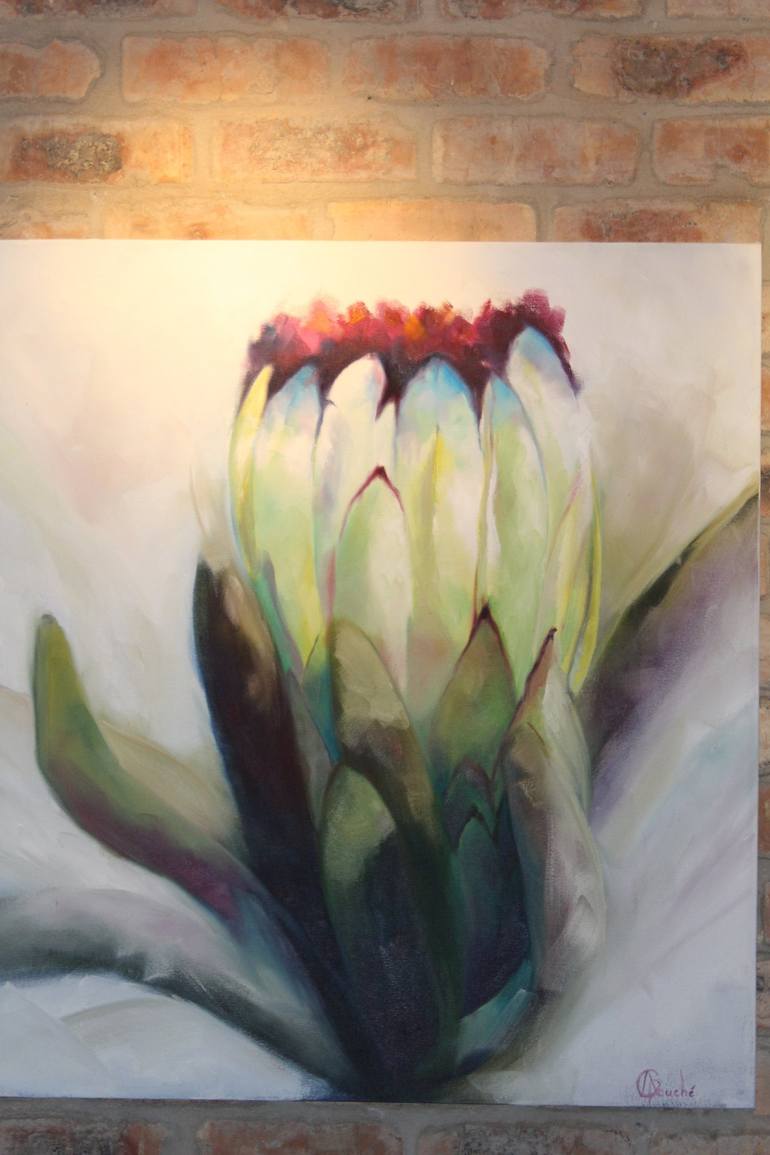 Protea Joy Painting by Adele Fouche | Saatchi Art