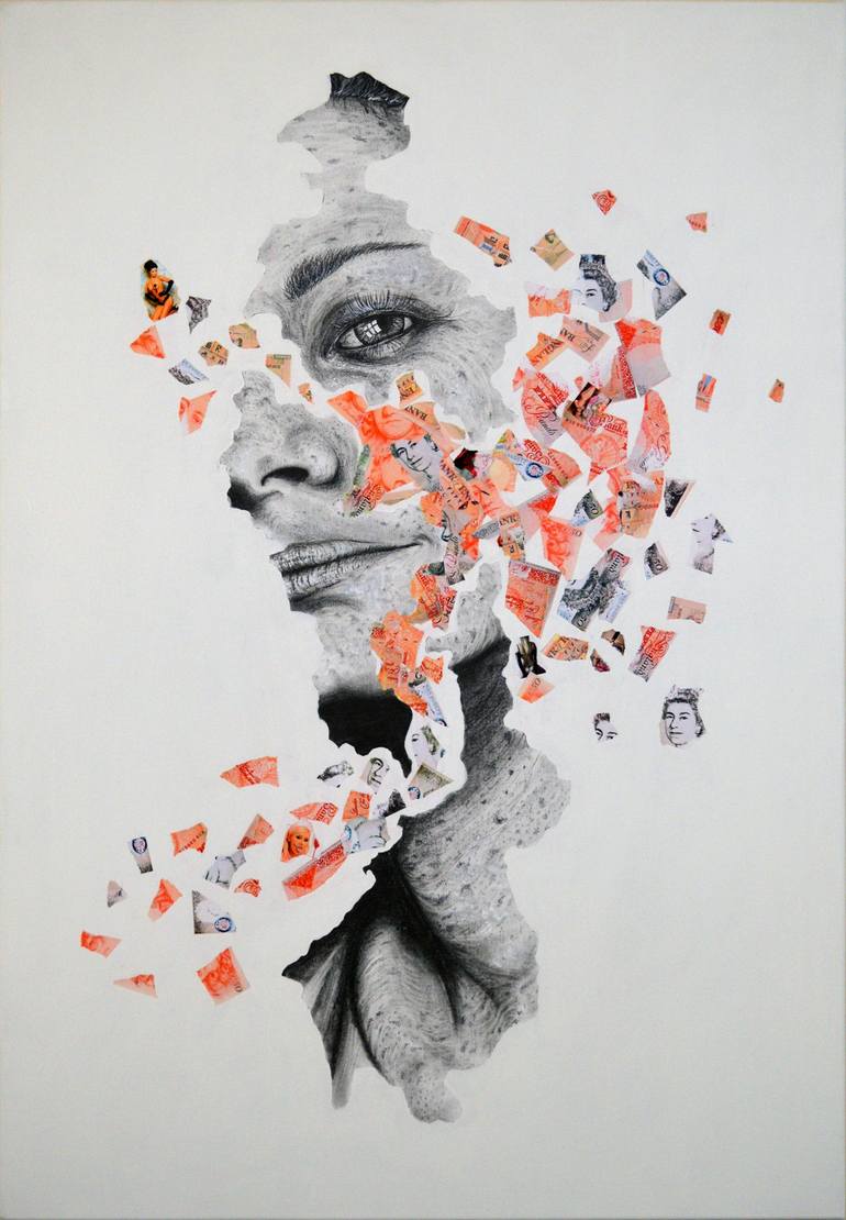 Cash Girl Drawing by Andy Butler | Saatchi Art