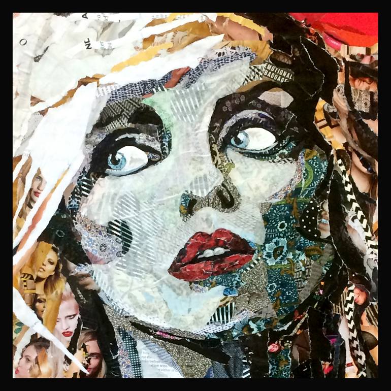 Platinum Blonde (Debbie Harry) Collage by Danielle Vaughan | Saatchi Art