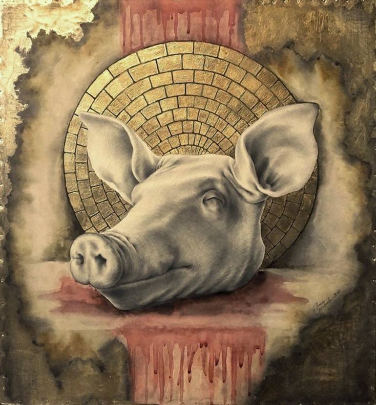 God is dead! Drawing by Janina Grinevich | Saatchi Art