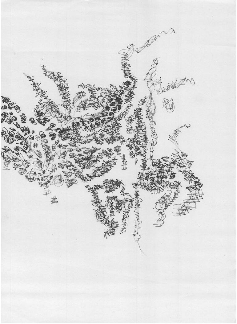 ALPHA-69 Drawing by Elena Gluth | Saatchi Art