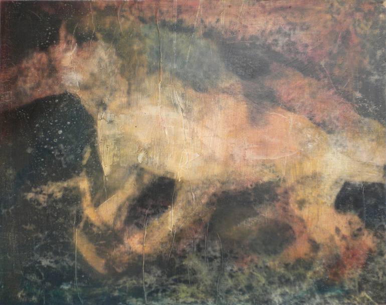 Cave Hound Painting by Donald Mcpartland | Saatchi Art