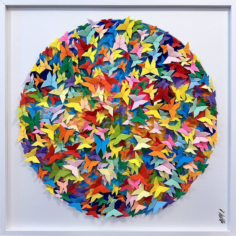 HAPPY DAY... (ORIGAMI 2025) Collage by Olivier Messas | Saatchi Art
