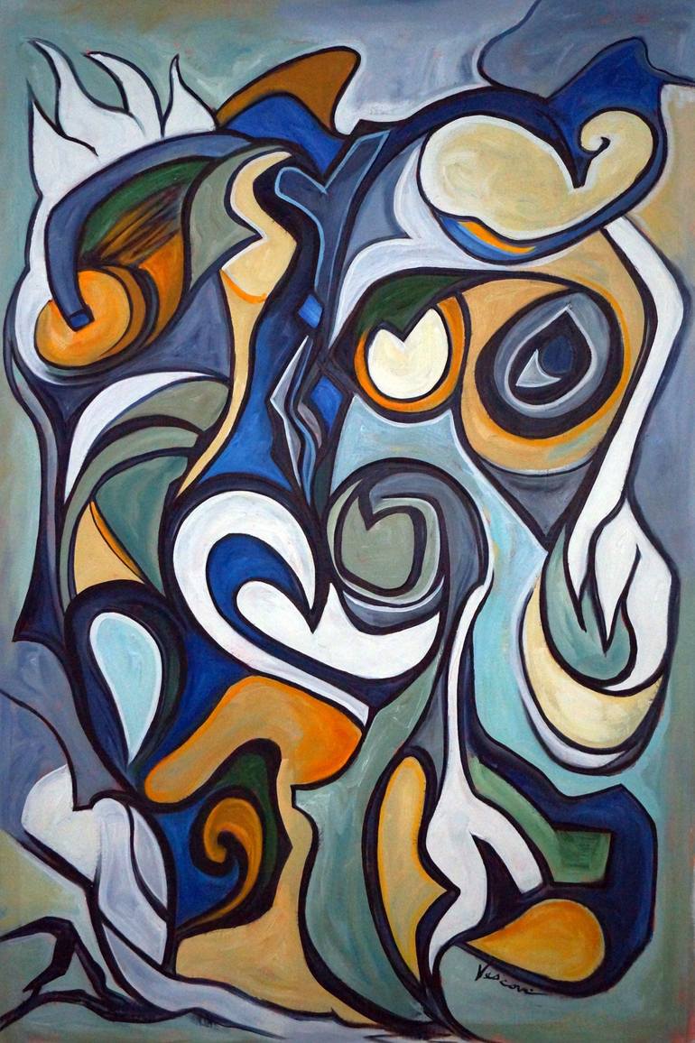 Beautiful Angst Painting by Valerie Vescovi | Saatchi Art