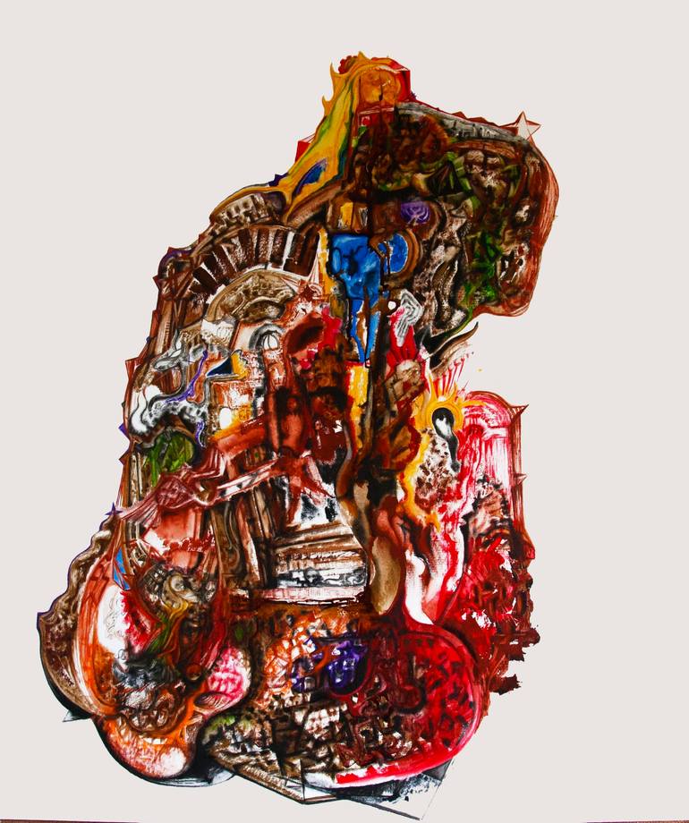 “Embodying a tale of pain, unaware“ Painting by Ambra Nanut | Saatchi Art