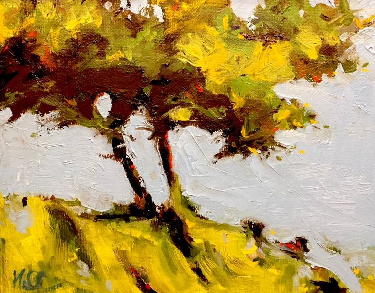 Trees in Flight Painting by John Neidecker | Saatchi Art