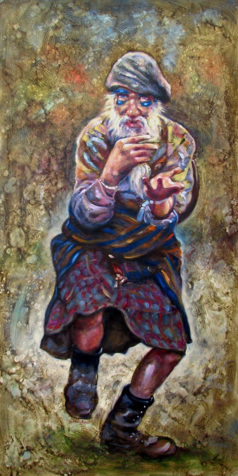 Dancing Celt Painting by Gavin Mayhew | Saatchi Art