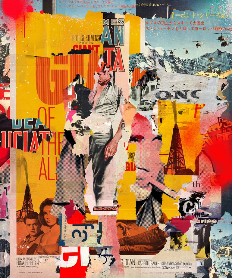 James Dean No. 2 - Limited Edition 1/6 Collage by Peter Horvath ...