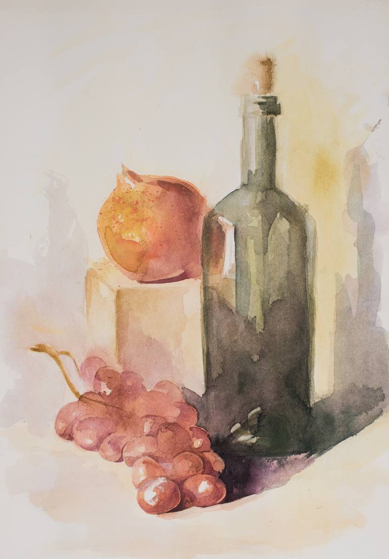 Watercolor Still Life Painting by Mihail Ivanov | Saatchi Art