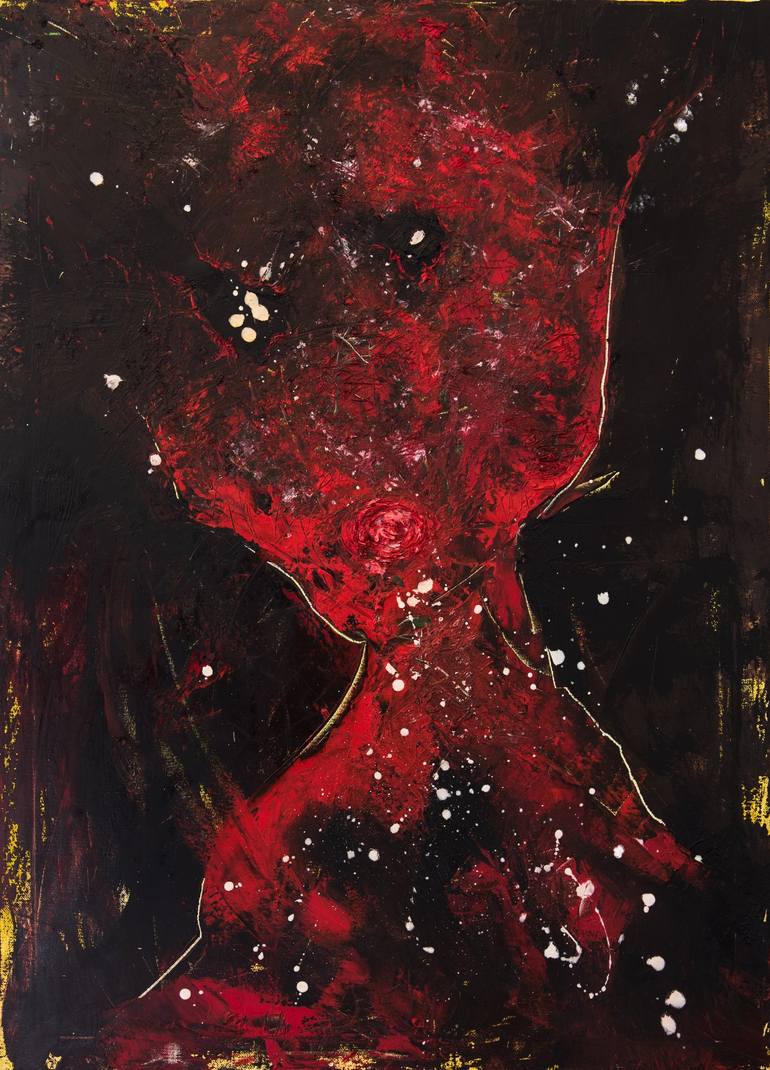Red Shadow II Painting by Mihail Ivanov | Saatchi Art