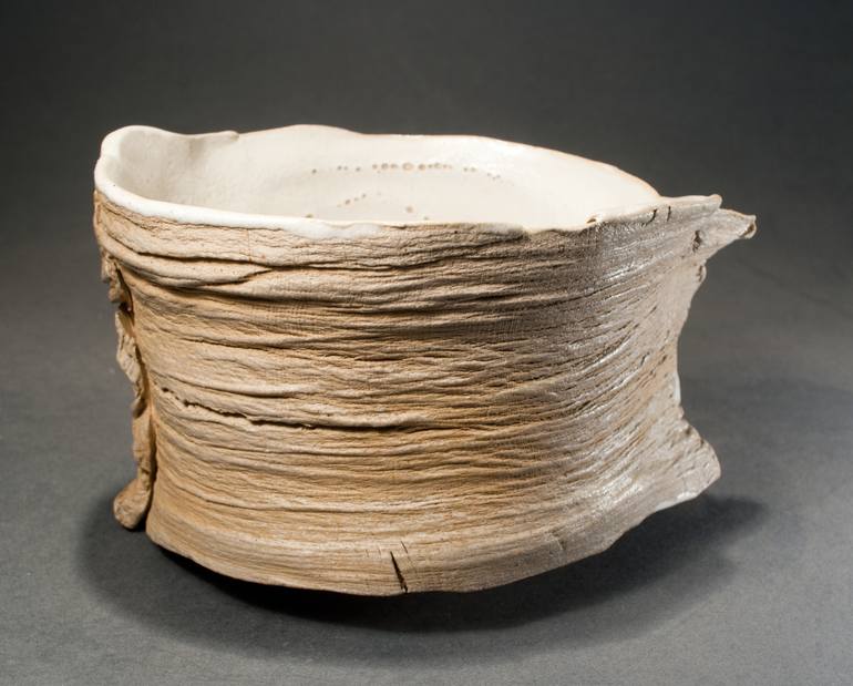 Wood Fired Lava Chawan, Tea Bowl for japanese tea ceremony Sculpture by ...