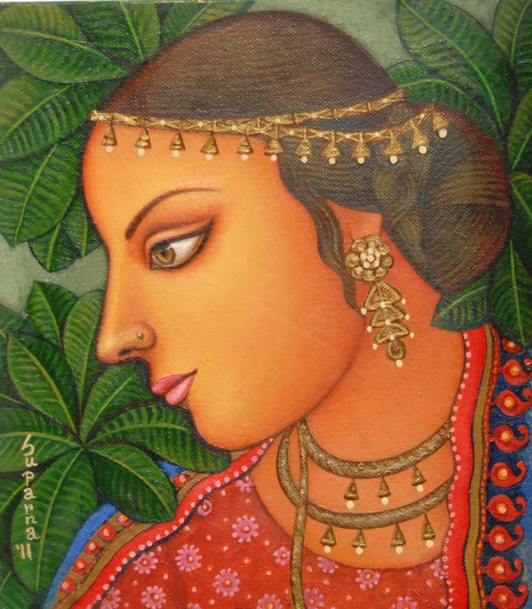 NANDINI Painting by Suparna Dey | Saatchi Art