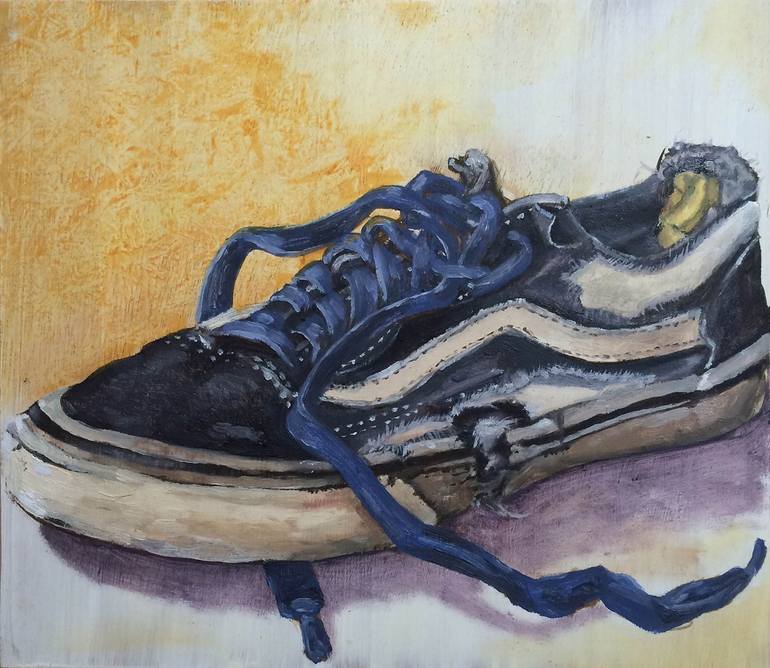 My Old Blue Shoe Painting by Shannon Palmer | Saatchi Art