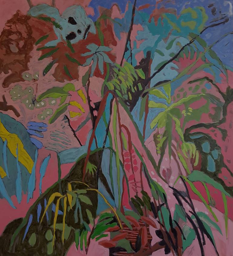 Houseplant Painting by Richard Stoller | Saatchi Art