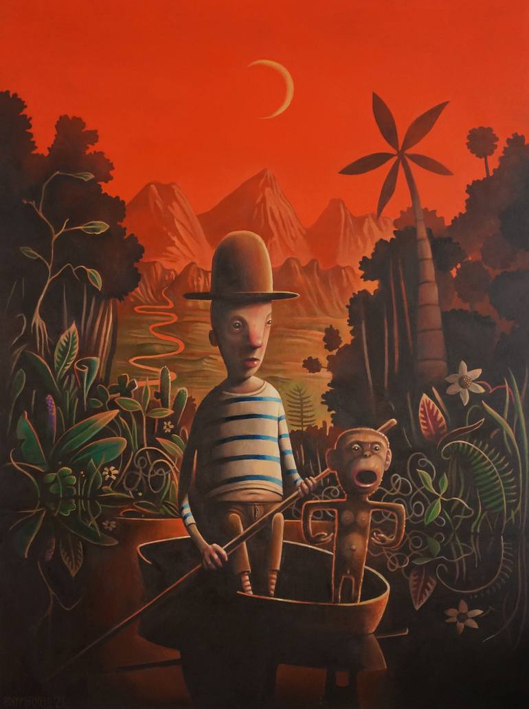 The knots and creepers of Easy Painting by Rory Mitchell | Saatchi Art