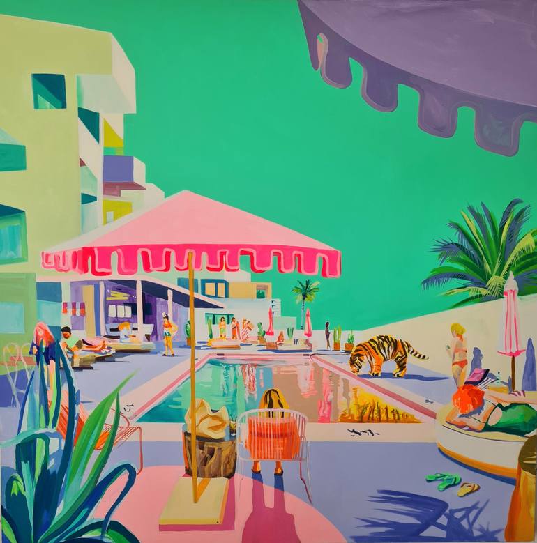 Wishing Well Painting by Ruth Mulvie | Saatchi Art