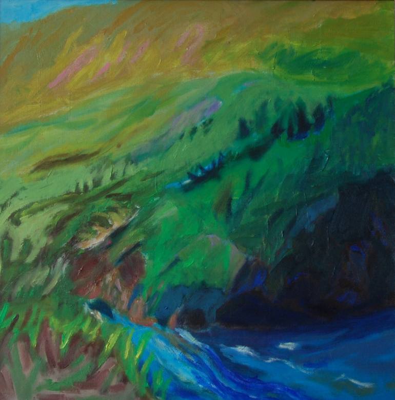 Mountain spring Painting by Sophie Bekkering | Saatchi Art