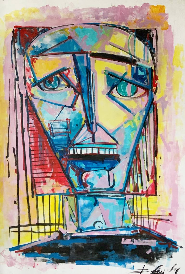 self-portrait Painting by Mira Bachkur | Saatchi Art