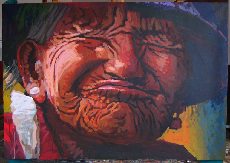 Old kiss Painting by Maksim Dimitrov | Saatchi Art