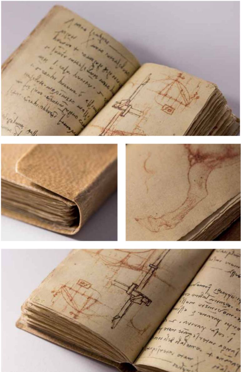 Leonardo da Vinci, Replica of Codex Forster III Sculpture by Marco ...