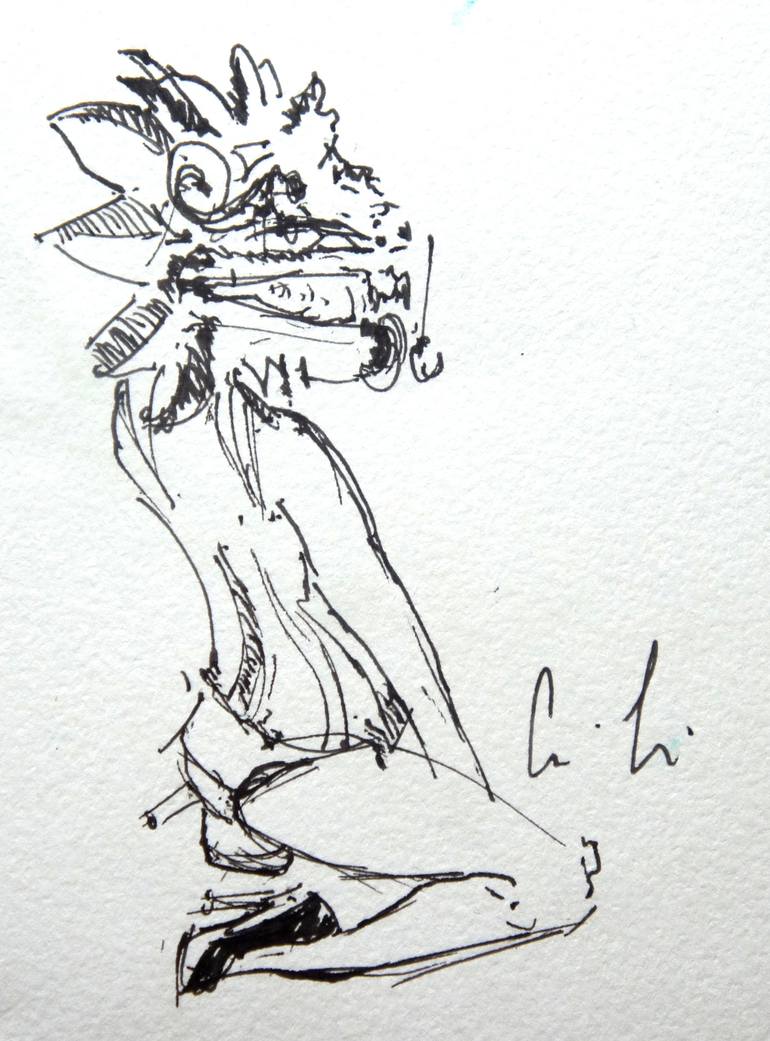 Ruthless Goddess Drawing by Carina Lomeli | Saatchi Art