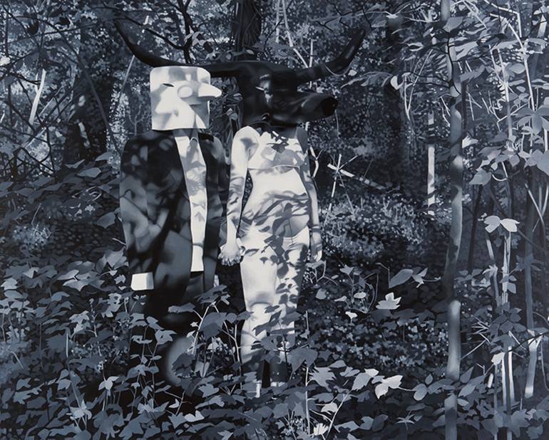 The Couple Painting by Lotta De Beus | Saatchi Art