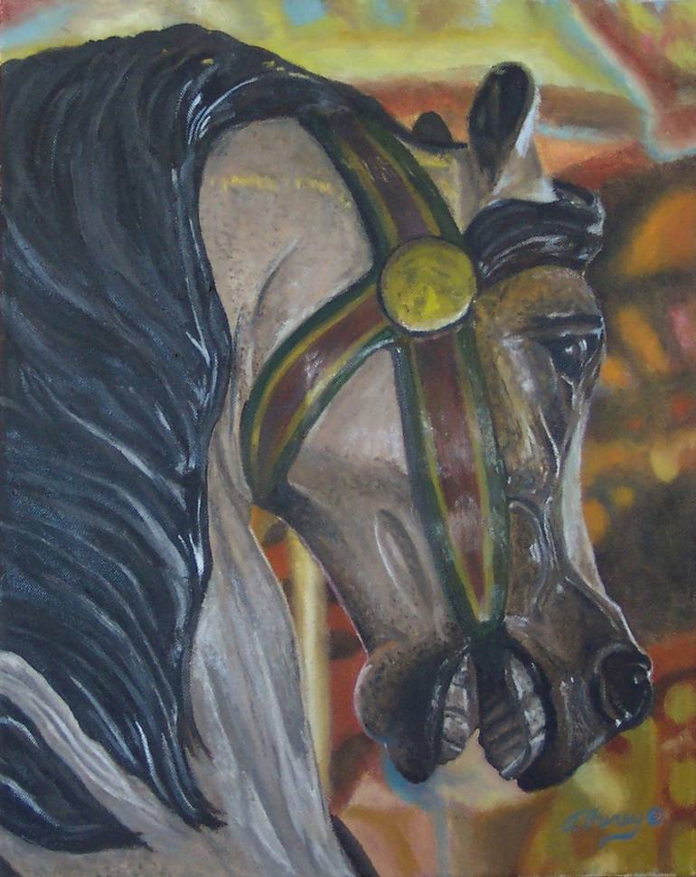 Carousel Horse II Painting by Tom Furey | Saatchi Art