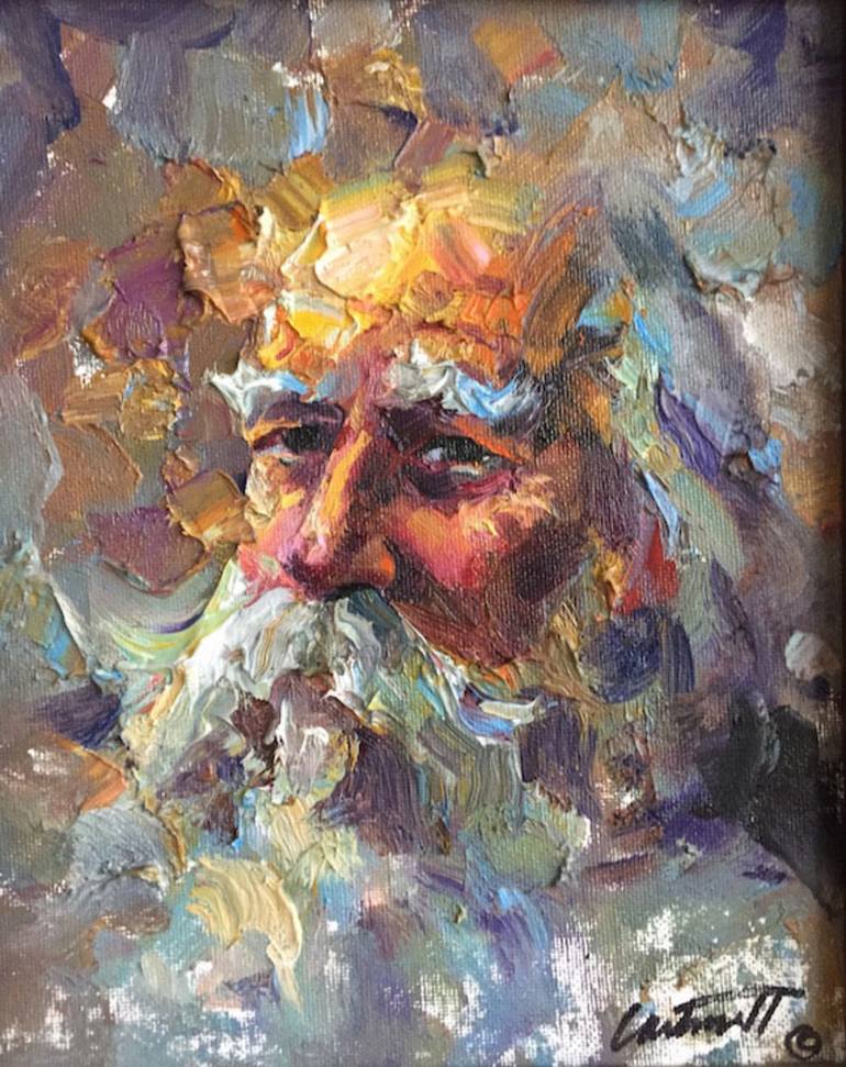 Bearded Man Painting by Greg Cartmell | Saatchi Art