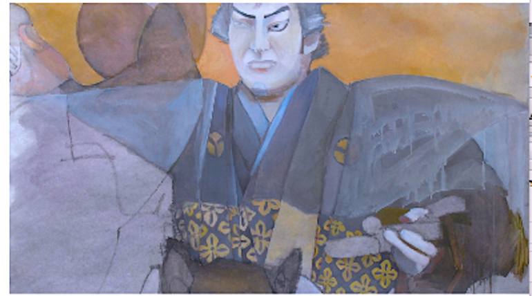 Danjuro,AS NIKKI DANJO Painting by Lynn Matsuoka | Saatchi Art