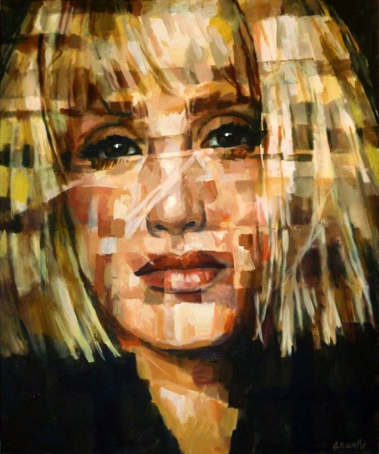 YELLOW PORTRAIT Painting by Aleksandr Ilichev | Saatchi Art