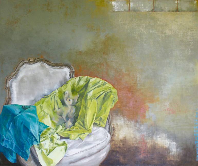 Memoria en verde (Memory in green) Painting by Liz Gartz | Saatchi Art