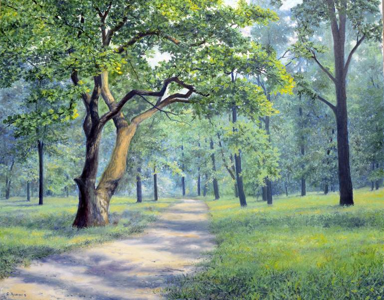 Park Painting by Sergey Lutsenko | Saatchi Art