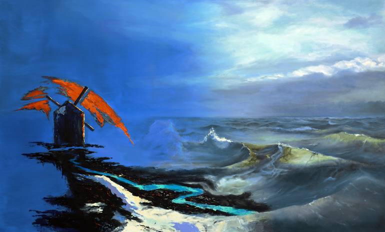 Levitation Painting by Sergey Lutsenko | Saatchi Art
