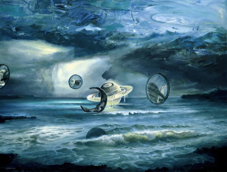 Before The Reality Breaks In Painting by Sergey Lutsenko | Saatchi Art