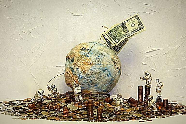 MONEY Sculpture by Miaad Eshraghi | Saatchi Art