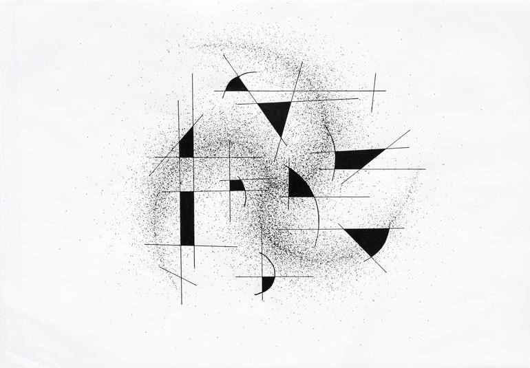 Geometric Composition Drawing by Alina Mar | Saatchi Art