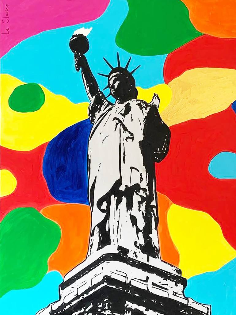 LIBERTY (GREY) Painting by Le Closier | Saatchi Art