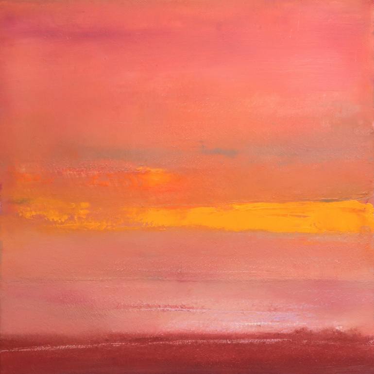 Harvest Sunset Painting by Howard Sills | Saatchi Art