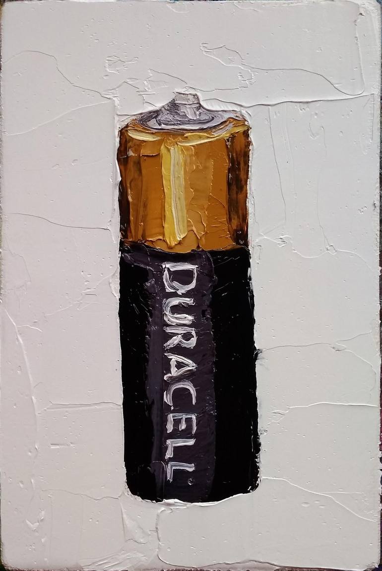 Duracell battery Painting by Dmitriy Fedorov | Saatchi Art