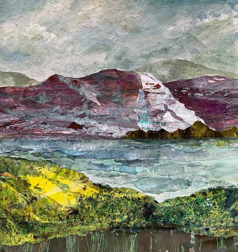 Sunplena Mountain Painting by Suzsi Corio | Saatchi Art