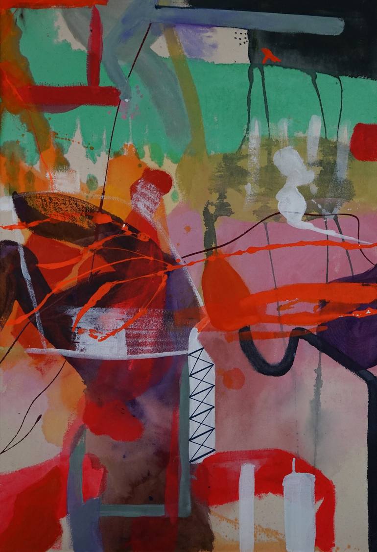 All at Once Painting by Wendy Grace | Saatchi Art