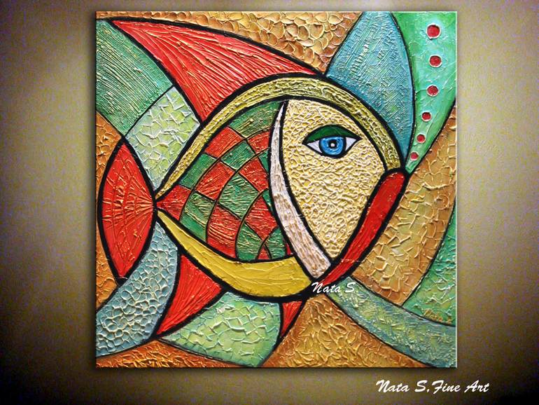 Fish Painting by Nataliya Stupak | Saatchi Art